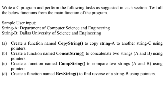 Solved task 1 q 2As I have to test all these functions | Chegg.com