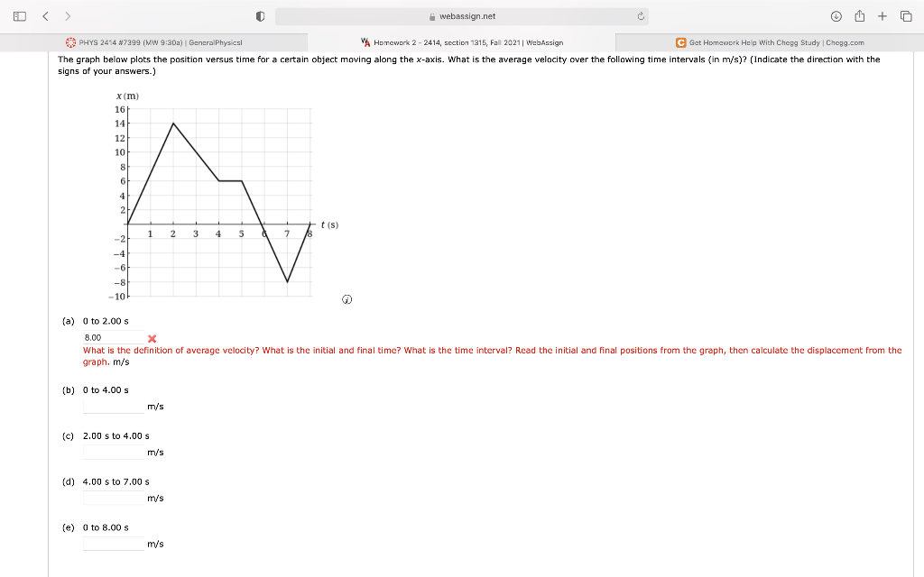 Solved webassign.net + O PHYS 2414 #7299 (MW 9:30a) | | Chegg.com