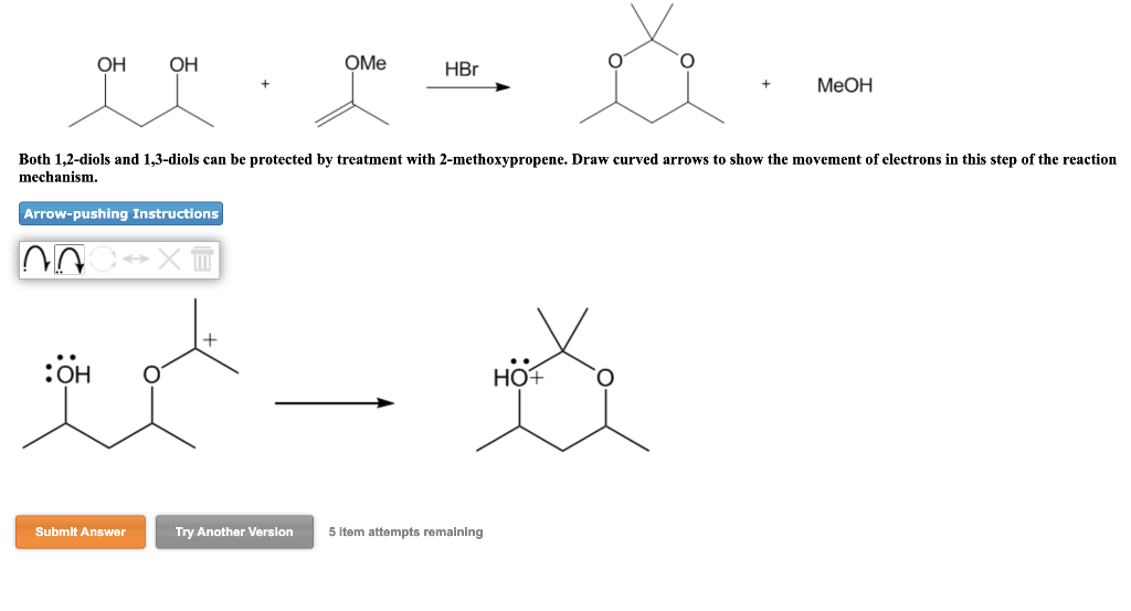 Solved OH OH ОMe HBr MeOH Both 1,2-diols and 1,3-diols can | Chegg.com