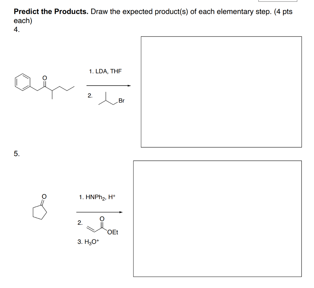 Solved Predict the Products. Draw the expected product(s) of | Chegg.com