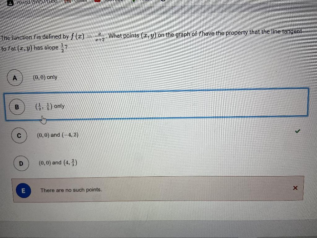Solved The function fis defined by f (x) = 2*2. What points | Chegg.com