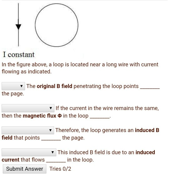 Solved I constant In the figure above, a loop is located | Chegg.com