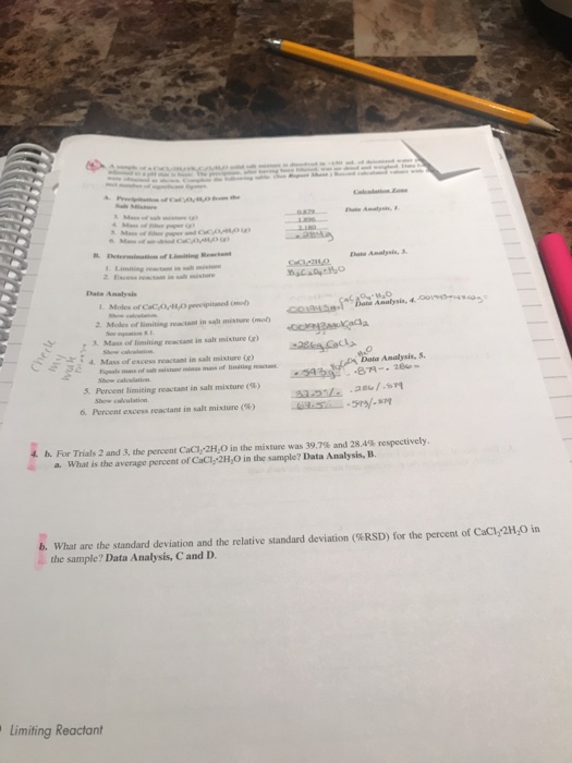 Solved Experiment 8 Report Sheet Limiting Reactant Date | Chegg.com Solved Experiment 8 Report Sheet Limiting Reactant Date | Chegg.com