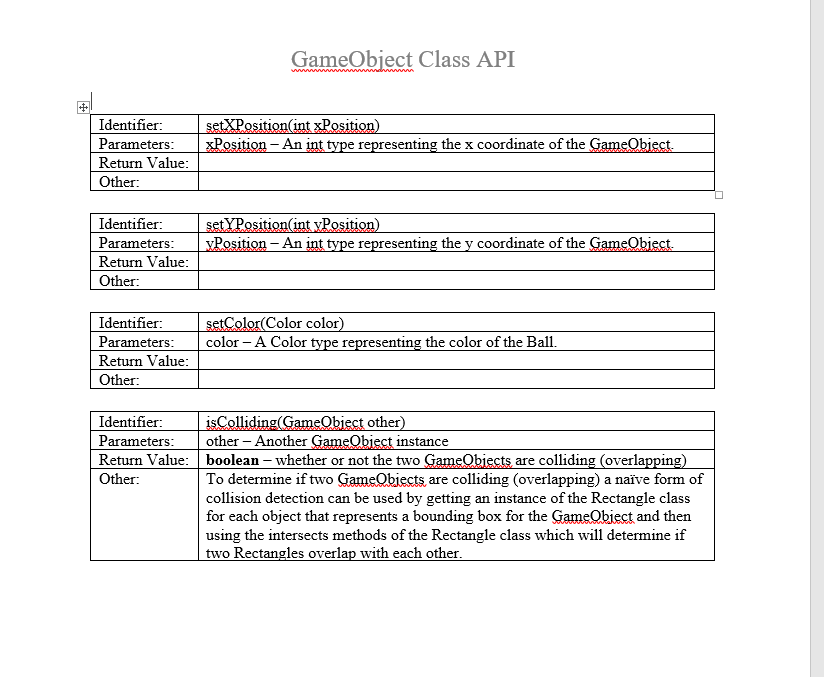 In java please, The GameObject Class is already made, | Chegg.com