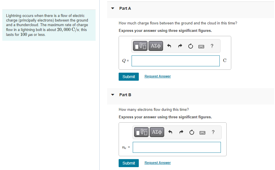 Solved Lightning occurs when there is a flow of electric | Chegg.com