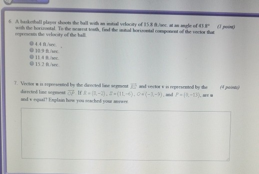 Solved l. FHow does multiplying a vector by a scalar value | Chegg.com