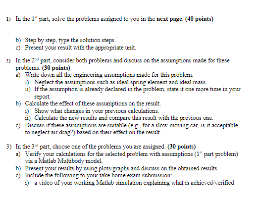 Solved 1) In the 1st part, solve the problems assigned to | Chegg.com