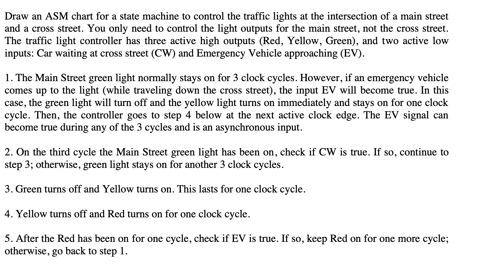 Draw an ASM chart for a state machine to control the | Chegg.com