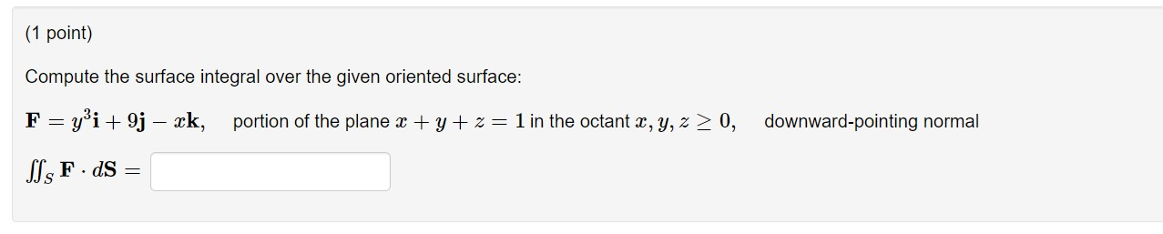Solved Compute the surface integral over the given | Chegg.com