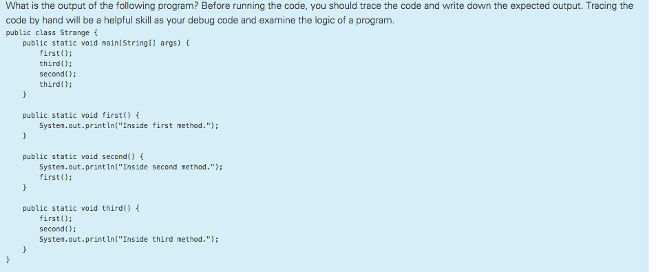 Solved What is the output of the following program? Before | Chegg.com