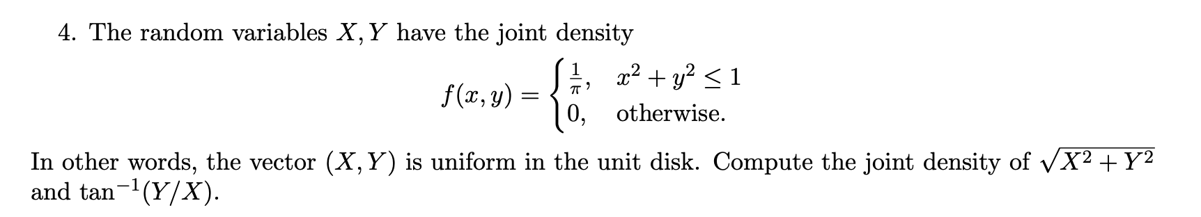 Solved The random variables x,Y ﻿have the joint | Chegg.com