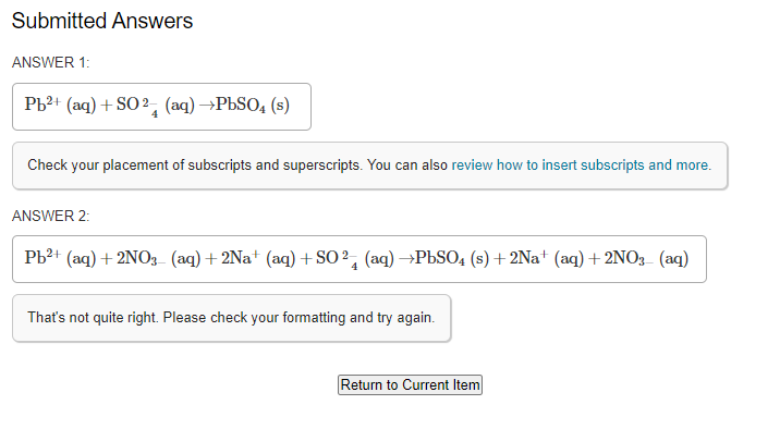 Solved Lead ions (Pb2+) can be removed from solution by | Chegg.com