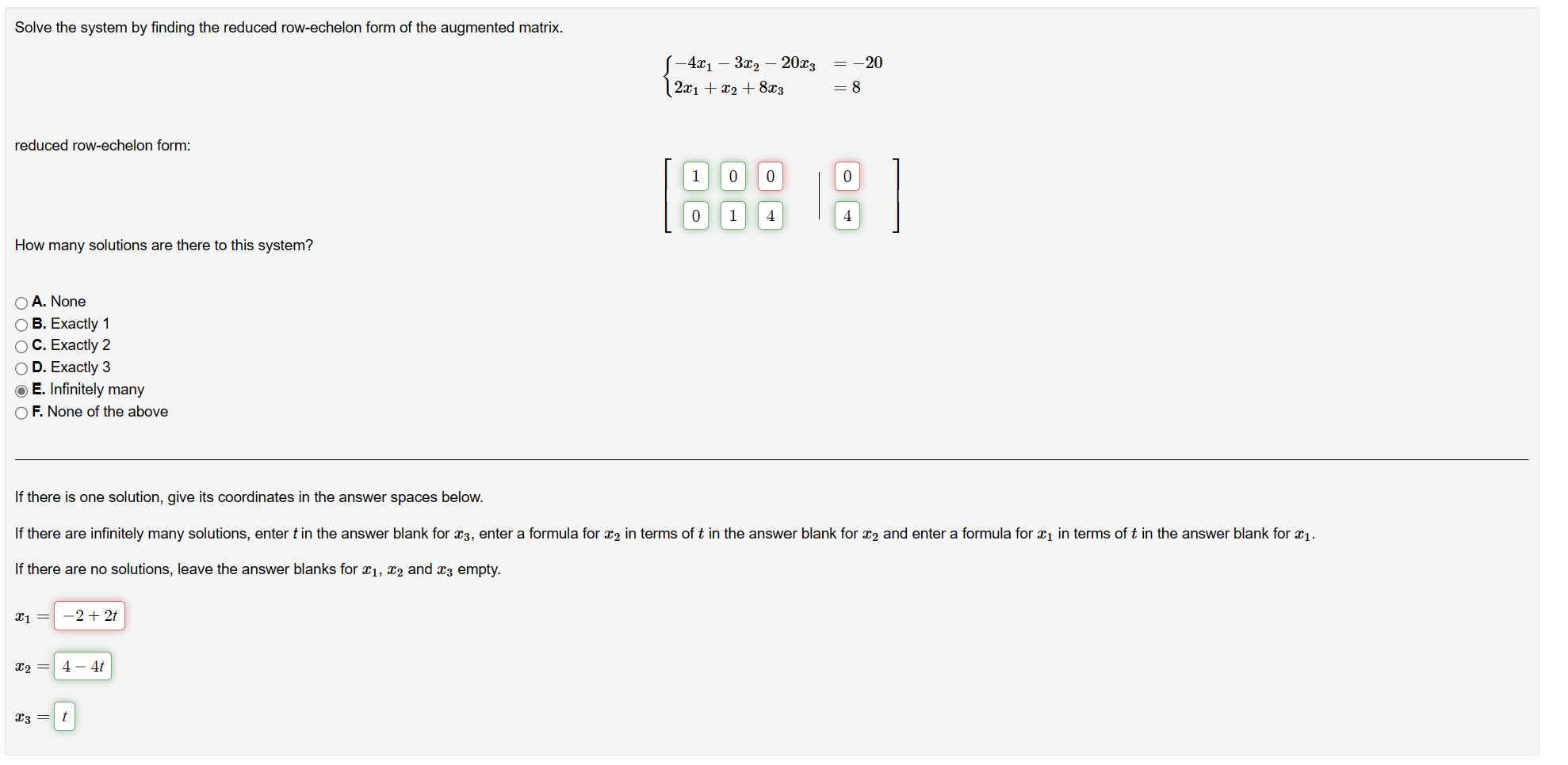 Solved solve the incorrect parts | Chegg.com