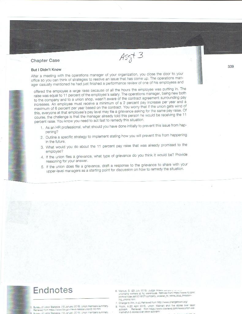 Solved Asgt 3 Chapter Case 339 But I Didn't Know After a | Chegg.com