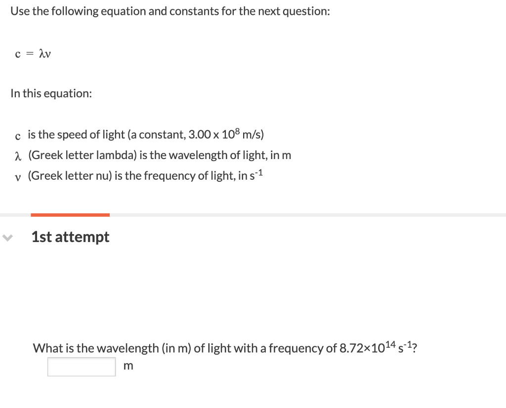 Solved Use the following equation and constants for the next | Chegg.com