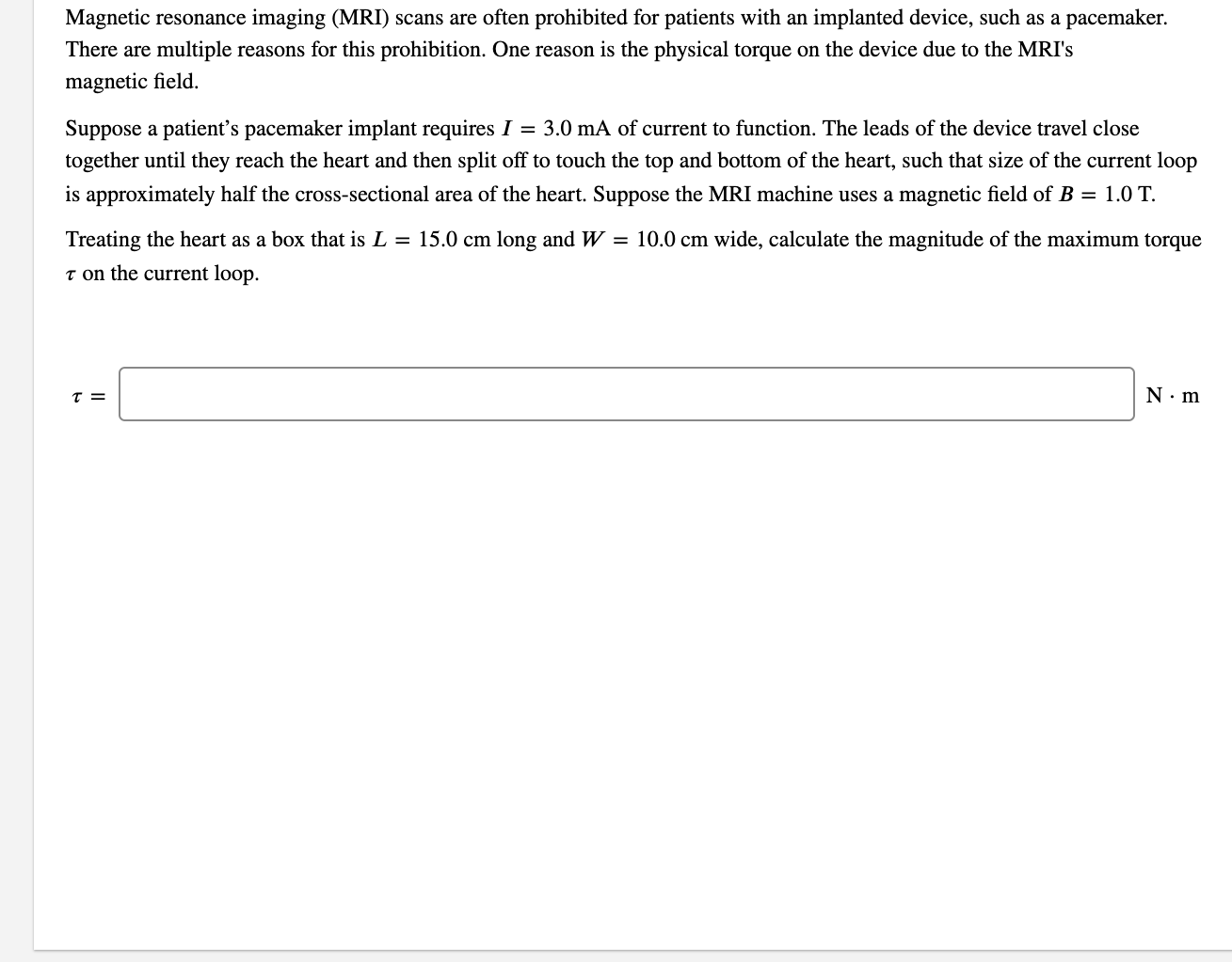 Solved Magnetic resonance imaging (MRI) scans are often | Chegg.com