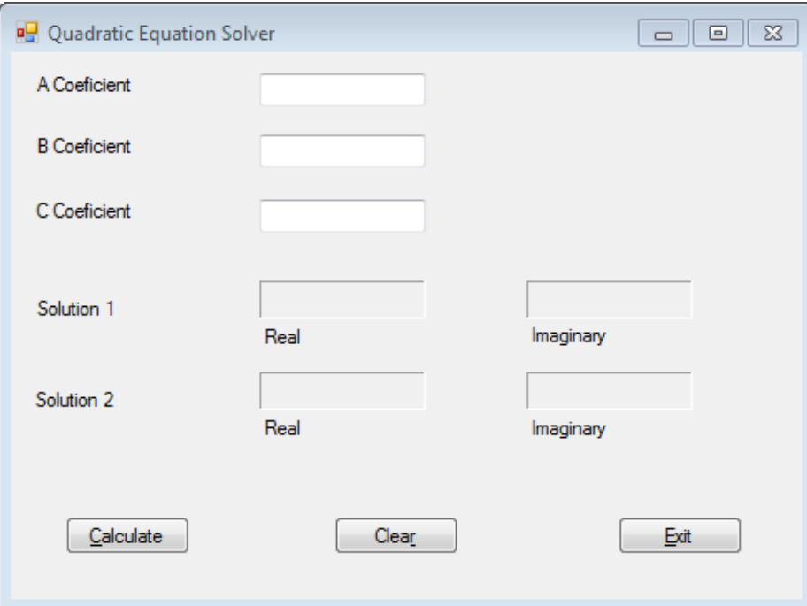 Solved Write a Visual Basic program to compute both roots of | Chegg.com