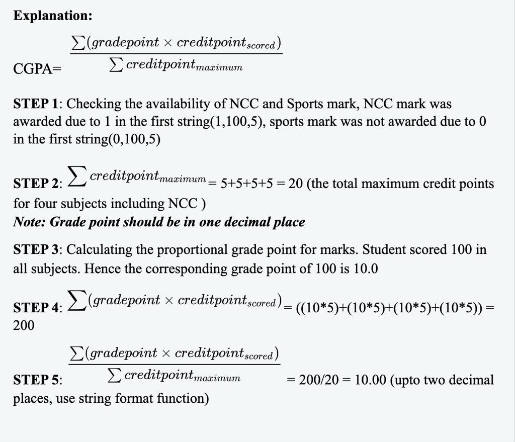 Solved 1. Abstract Class Calculate Cumulative Grade Point | Chegg.com