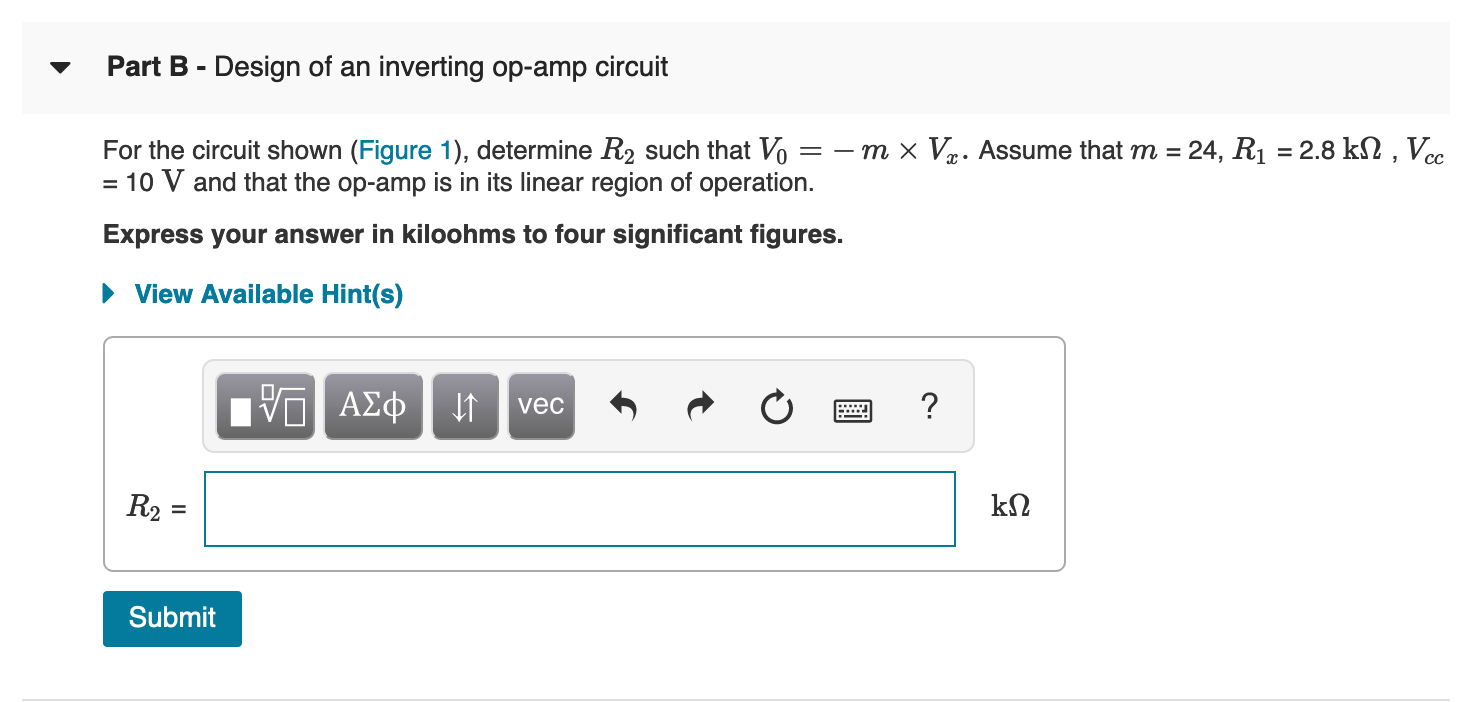 Solved I Review | Constants Learning Goal: To analyze op-amp | Chegg.com