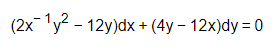 Solved Find an integrating factor of the form xnym and solve | Chegg.com