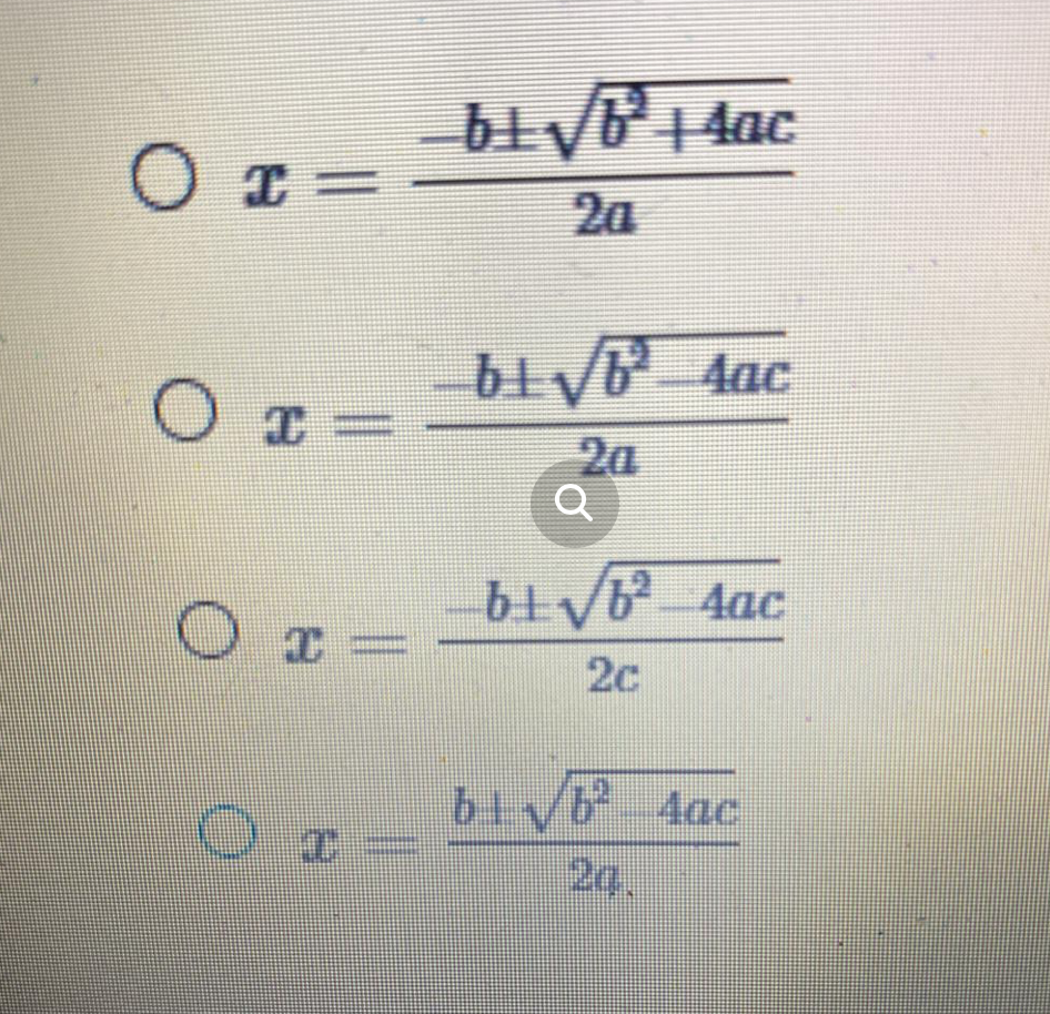 Solved Which of the following is the correct form of the | Chegg.com