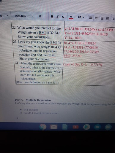 Solved what is the answer to number 24 based off the given | Chegg.com