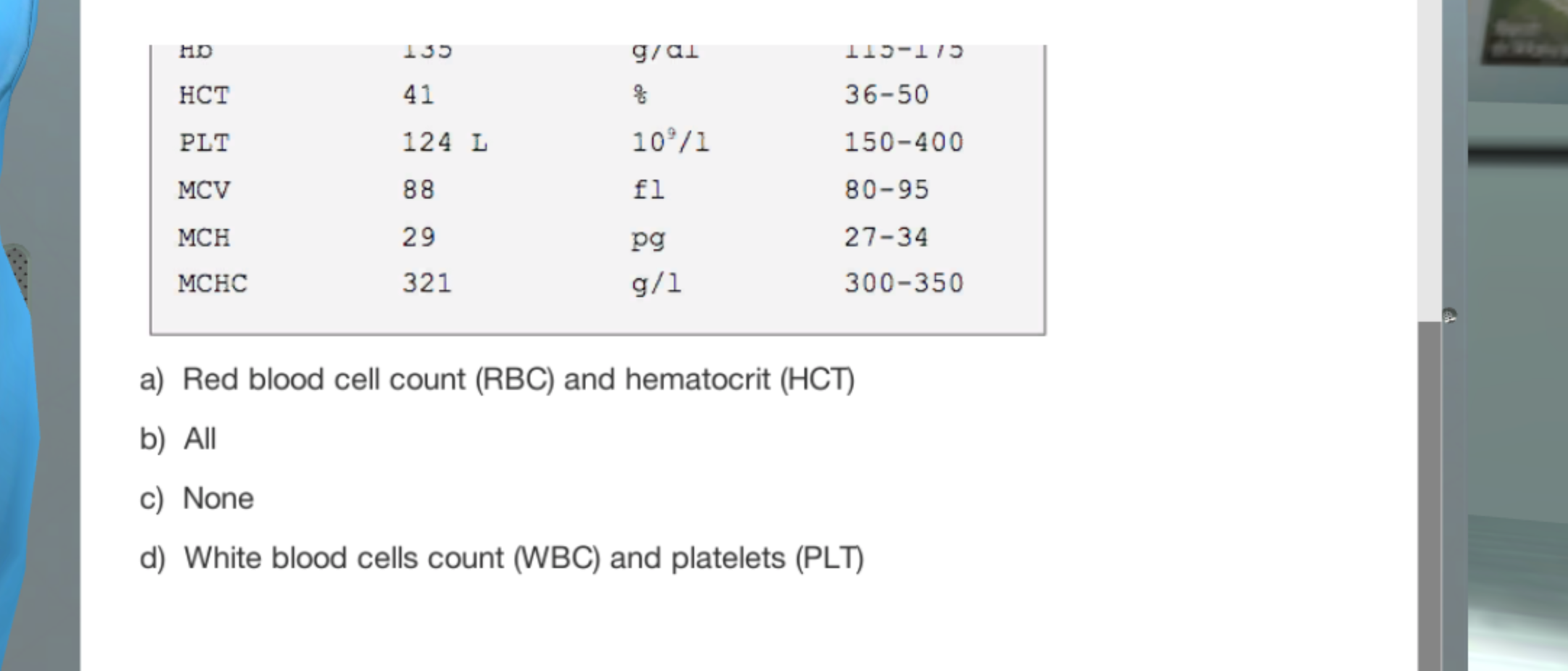 Solved Here's the result for Patient 1. Which parameters | Chegg.com