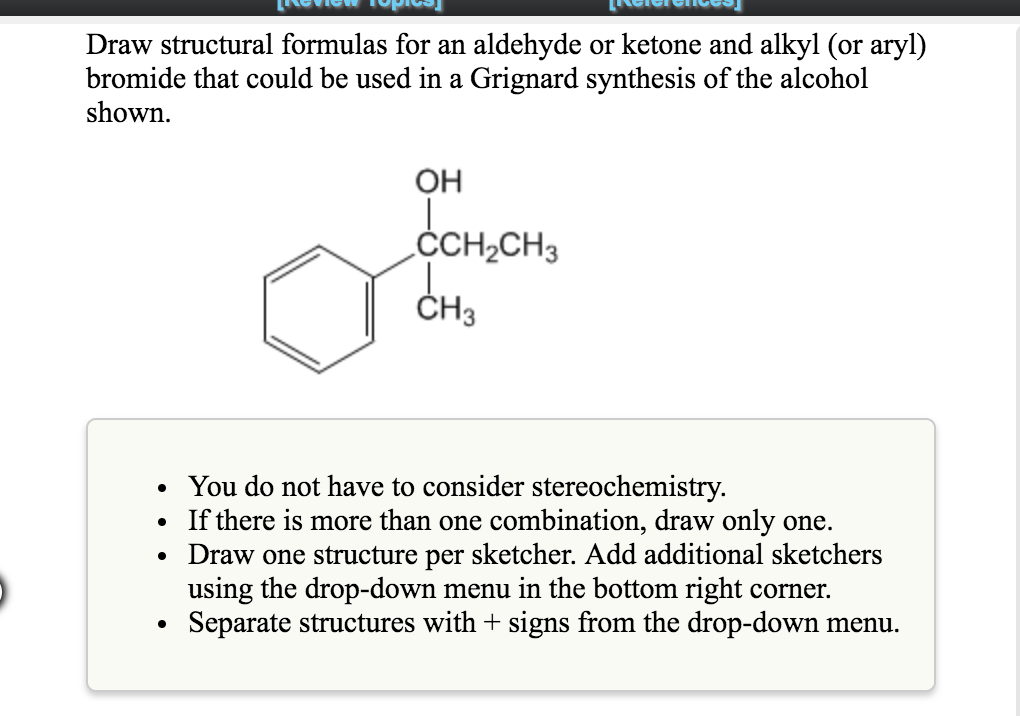 Solved Draw structural formulas for an aldehyde or ketone | Chegg.com