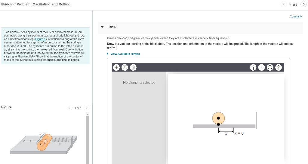 Solved Bridging Problem: Oscillating and Rolling 1 of 5 > | Chegg.com