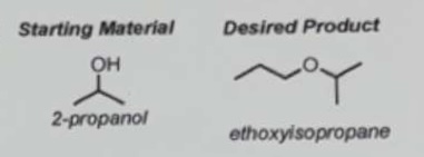 Solved Starting Material Desired Product 2-propanol | Chegg.com