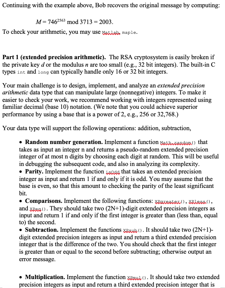 RSA Public-Key Cryptosystem Overview. Write a program | Chegg.com