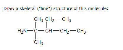Solved Draw a skeletal ("line") structure of this molecule: | Chegg.com