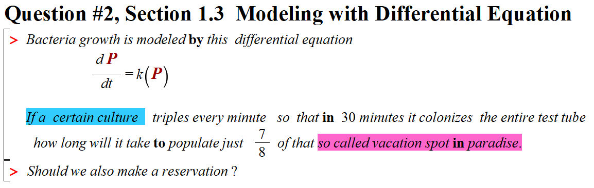 Solved Question #2, Section 1.3 Modeling with Differential | Chegg.com