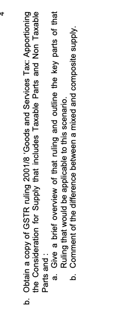 Solved Q4. You work for Lubs Investments Pty Ltd ( Lubs), | Chegg.com