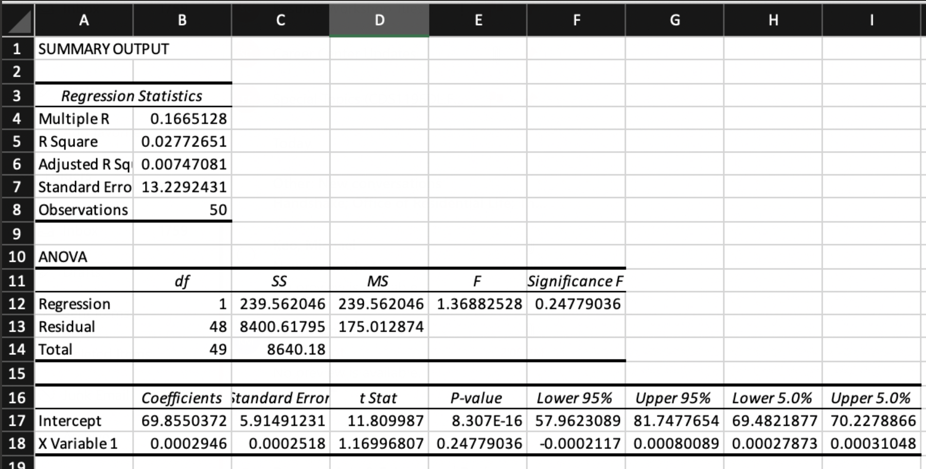 Solved Consider multiple regression model using the Excel | Chegg.com
