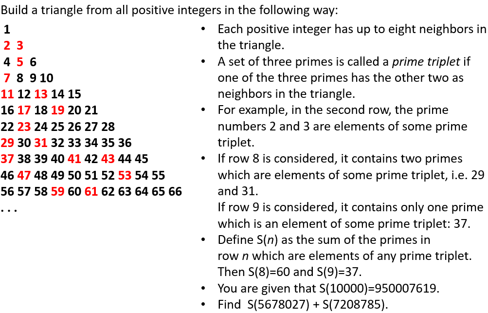 Solved Build a triangle from all positive integers in the | Chegg.com