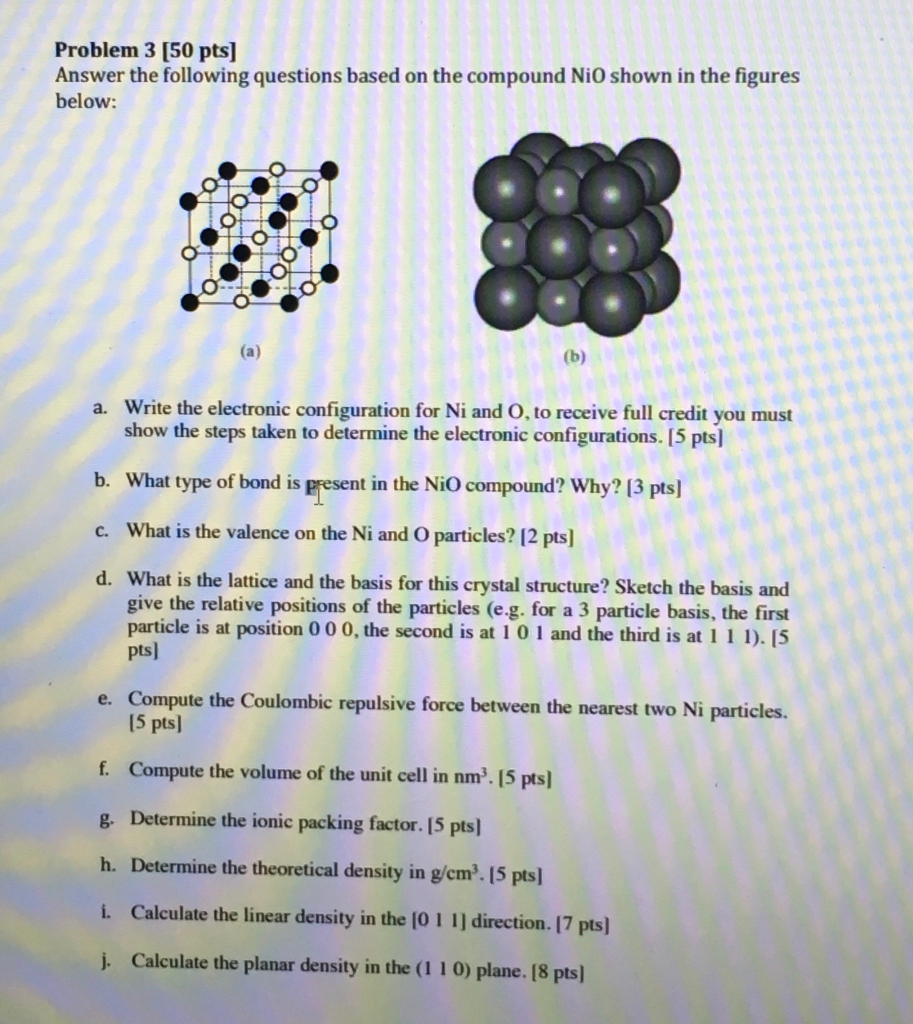 Solved Problem 3 [50 pts] Answer the following questions | Chegg.com