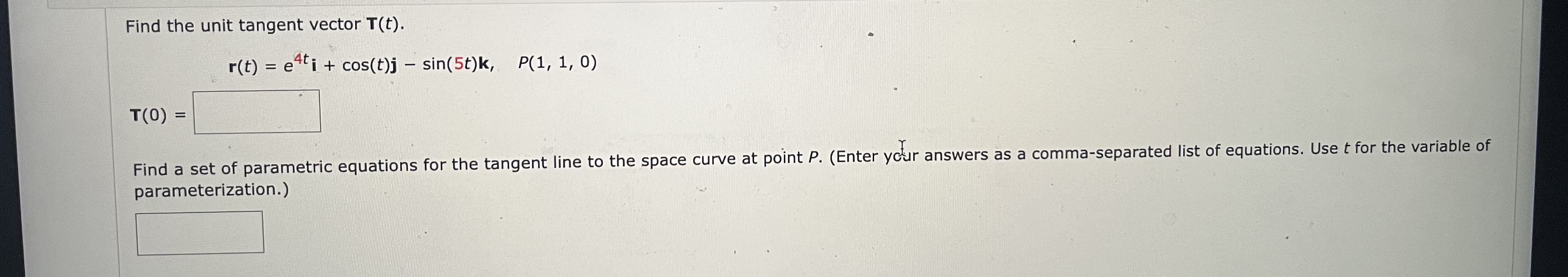 Solved Find the unit tangent vector T(t). | Chegg.com