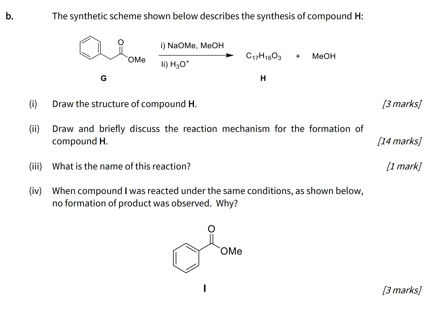 Solved b. ﻿The synthetic scheme shown below describes the | Chegg.com
