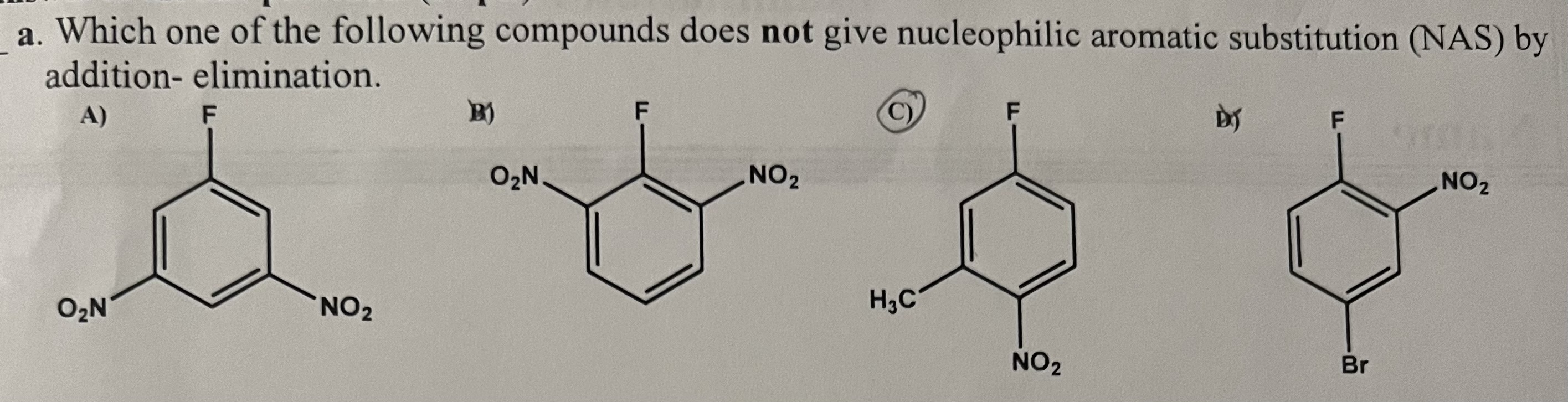 Solved a. ﻿Which one of the following compounds does not | Chegg.com