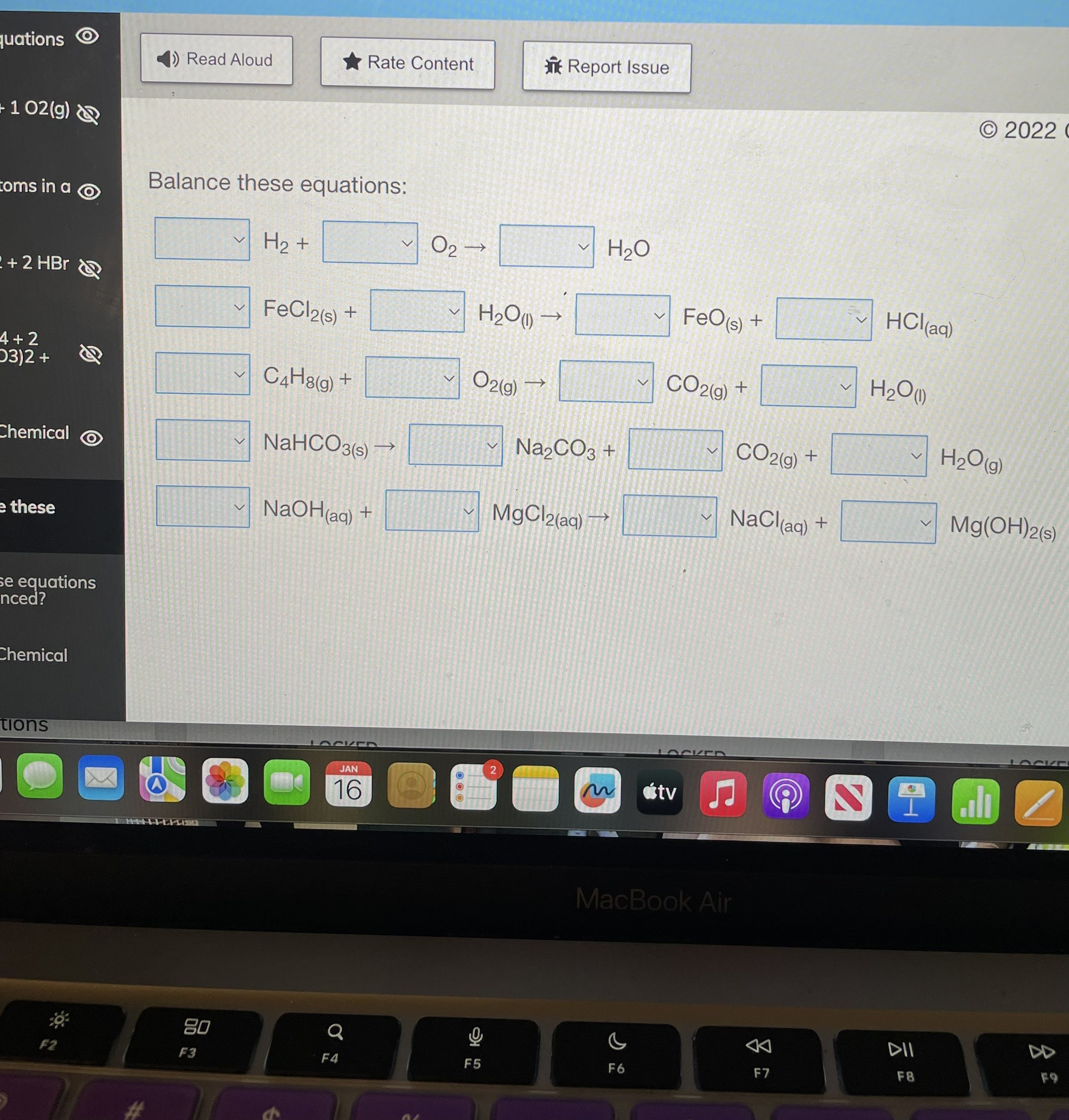 Solved Balance these equations: | Chegg.com