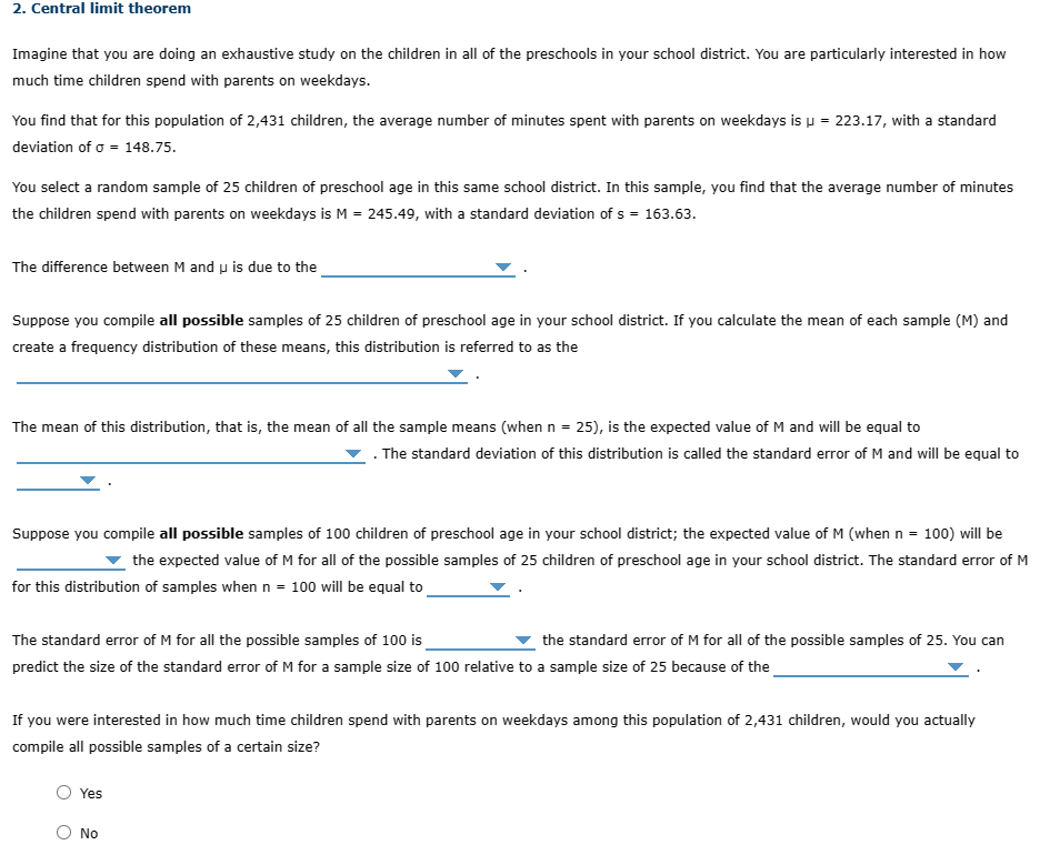 Solved 2. Central limit theorem Imagine that you are doing | Chegg.com