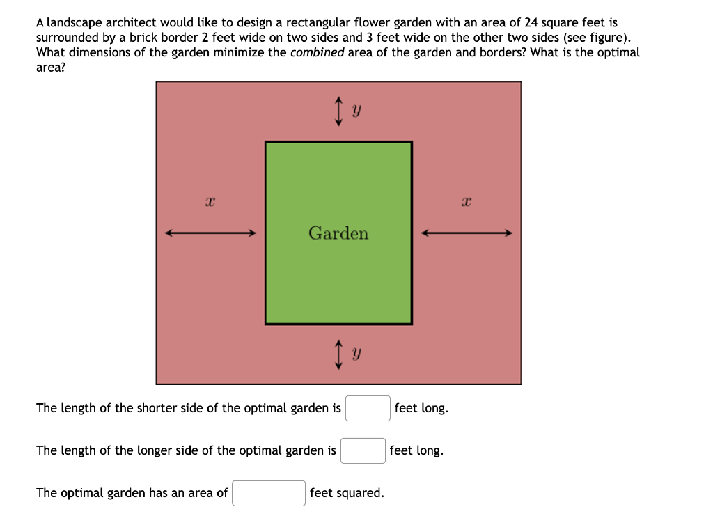 Solved A landscape architect would like to design a | Chegg.com