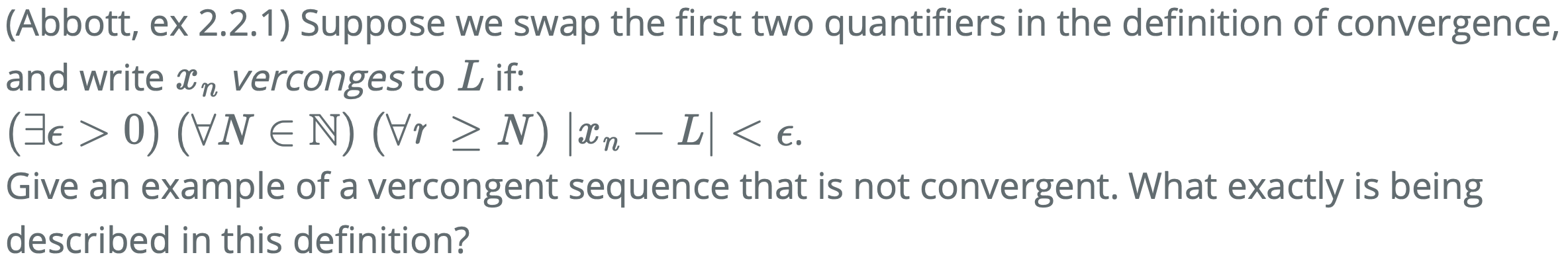 Solved (Abbott, ex 2.2.1) Suppose we swap the first two | Chegg.com