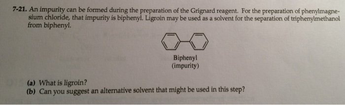 Solved An impurity can be formed during the preparation of | Chegg.com