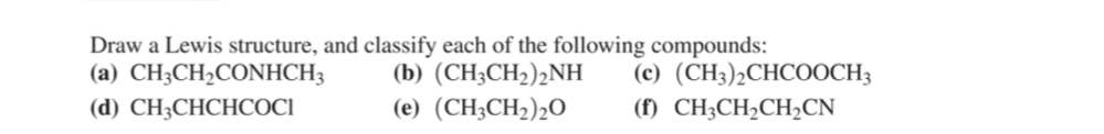 Solved Draw a Lewis structure, and classify each of the | Chegg.com