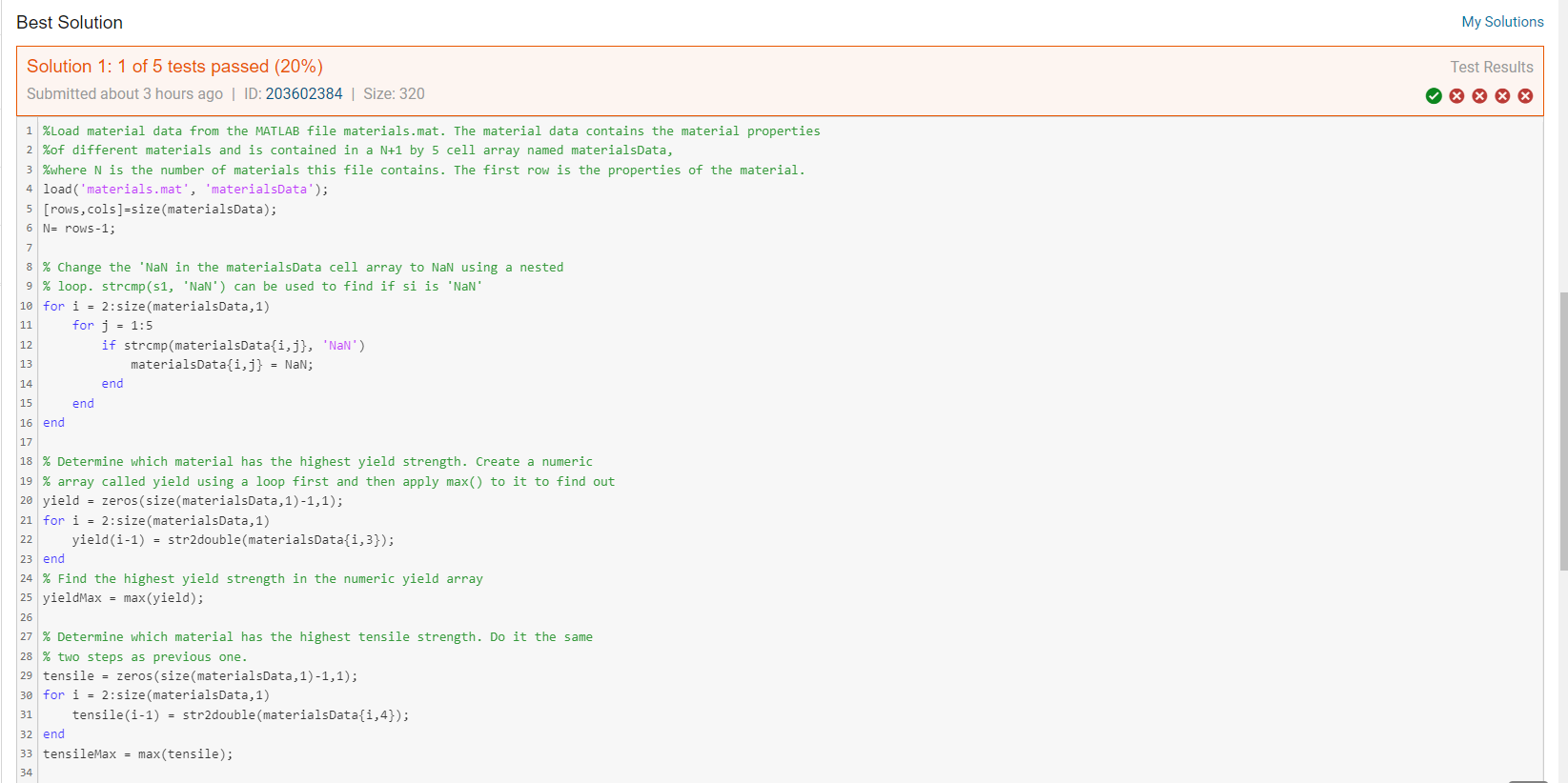 Problem Summary Write a MATLAB program that will: 2. | Chegg.com