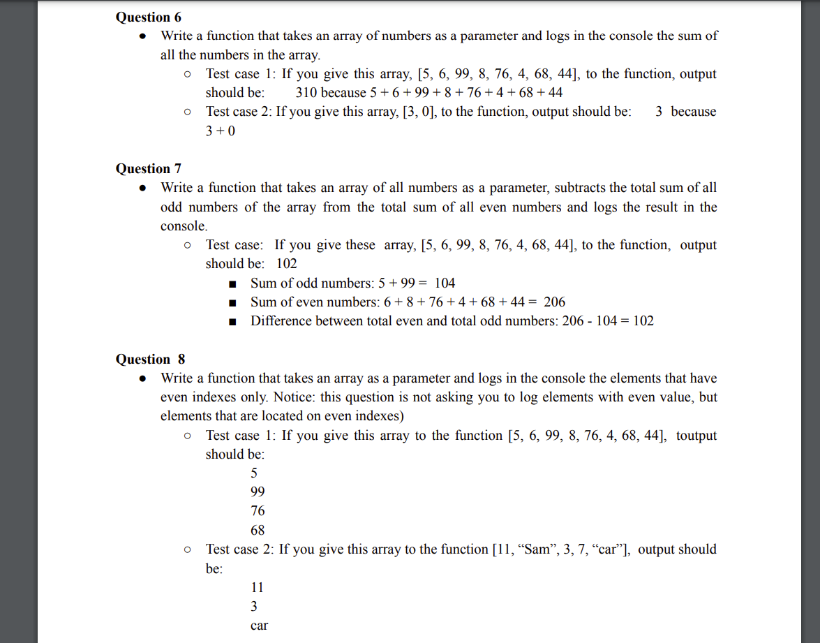 Solved Question 1 - Write a function that prints the first | Chegg.com