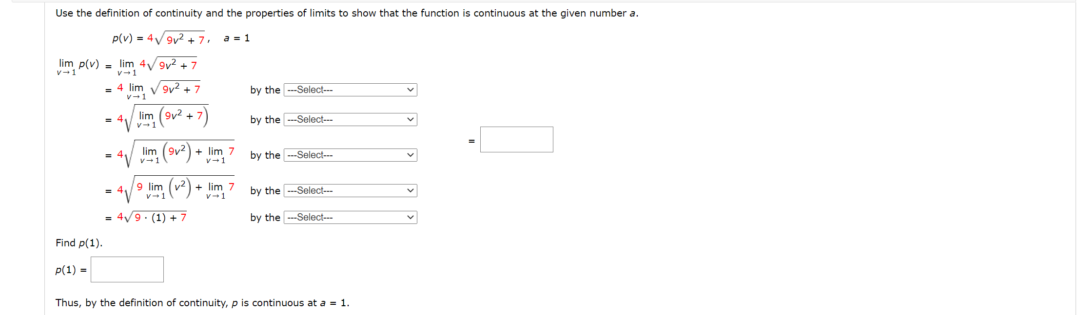 Solved Use The Definition Of Continuity And The Properties