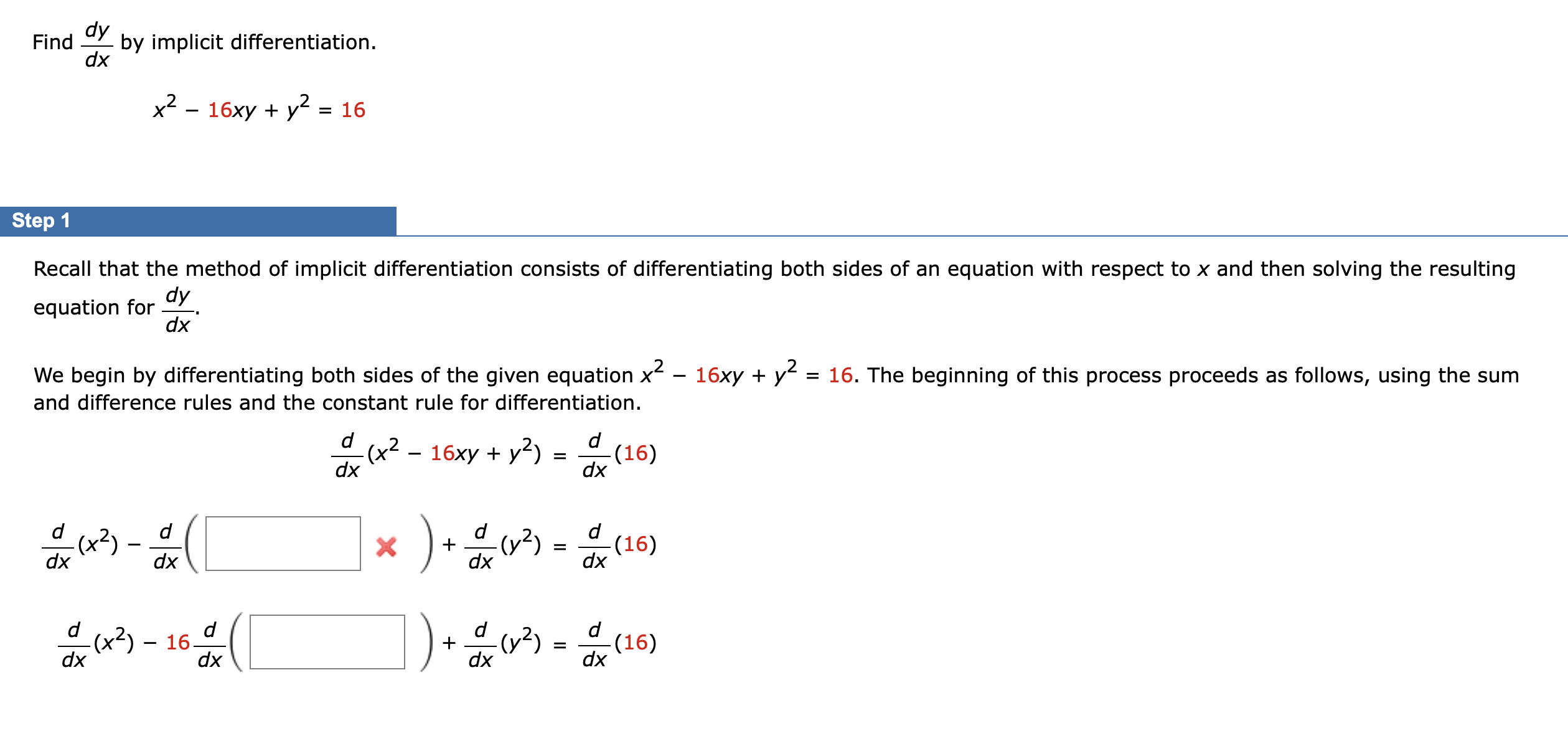 Solved Find dydx by ﻿implicit | Chegg.com